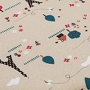 Aifurnkz Round Stool Cushions Breathable Cotton and Linen Fabric Seat Cushion Non Slip Small Stool Chair Pads with Ties Chair Cushion-K Diameter:34cm(13inch) (d5vcr-011)