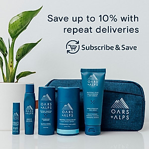 Oars + Alps Aluminum Free Deodorant for Men and Women, Dermatologist Tested and Made with Clean Ingredients, Travel Size, Variety, 3 Pack, 2.6 Oz Each