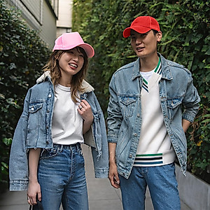 CoverYourHair Baseball Hats - Plain Dad Hat - Baseball Caps - Adjustable Sport Cap ,10 Pack Baseball Cap, Multi color,One Size