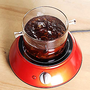 Glass Saucepan with Cover, 1.5L/50 FL OZ Heat-resistant Glass Stovetop Pot and Pan with Lid, The Best Handmade Glass Cookware Set Cooktop Safe for Pasta Noodle, Soup, Milk, Baby Food