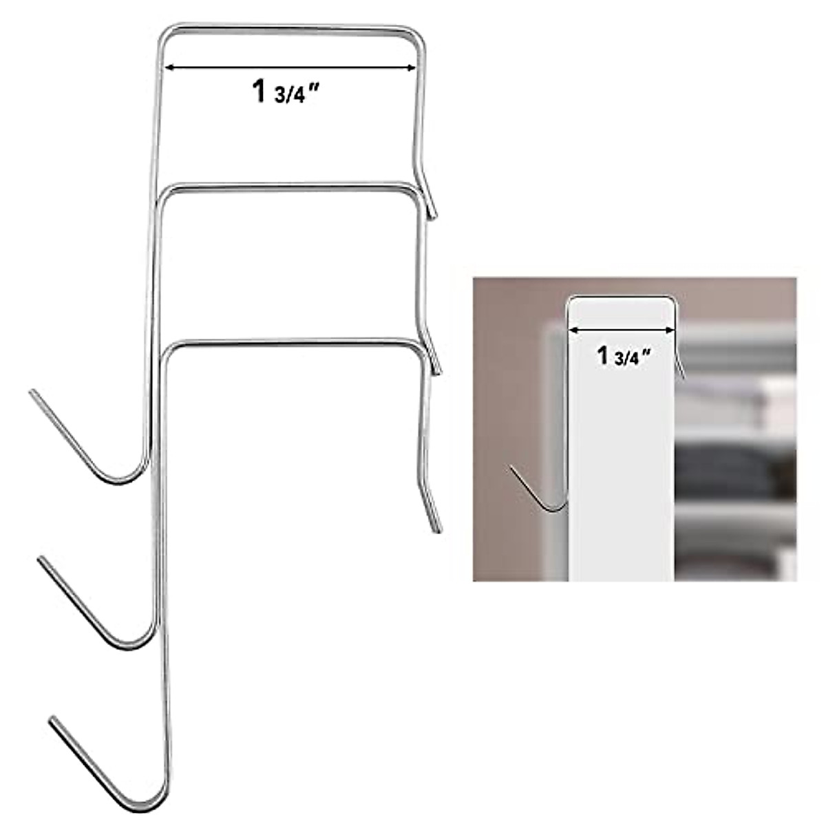 Bofoho Over The Door Shoe Organizer - Space Saving Shoe Rack for Closet Door with 24 Pockets and Hook,Shoe Holder Back of Door Organizers for Shoes (White)