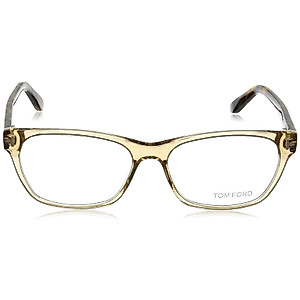 Tom Ford Rectangular Eyeglasses TF5405 045 Champagne/Yellow Havana 54mm FT5405