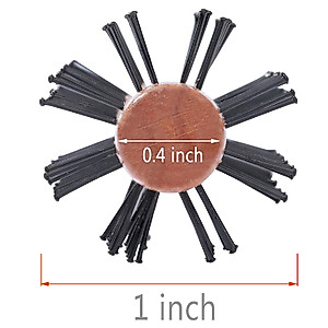 PERFEHAIR Small Round Brush for Short Hair, 1 Inch Mini Quiff Roller for Women and Men, Best for Thin Hair, Bangs, Beard, Styling, Lifting, Curling