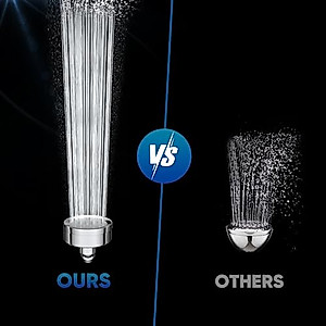 Fixed Rain Shower Head, 3.0 GPM High-Pressure Water Flow with Adjustable Angles, Full Stainless Steel Wall Mounted Luxury Washable Rainfall Showerhead, No Painting Peeling-Bright Black