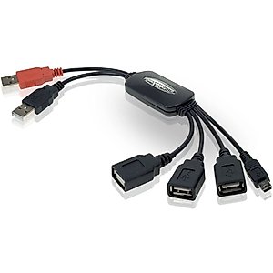 Conceptronic 3 Port Hub with One Mini USB Port and USB Y Cable