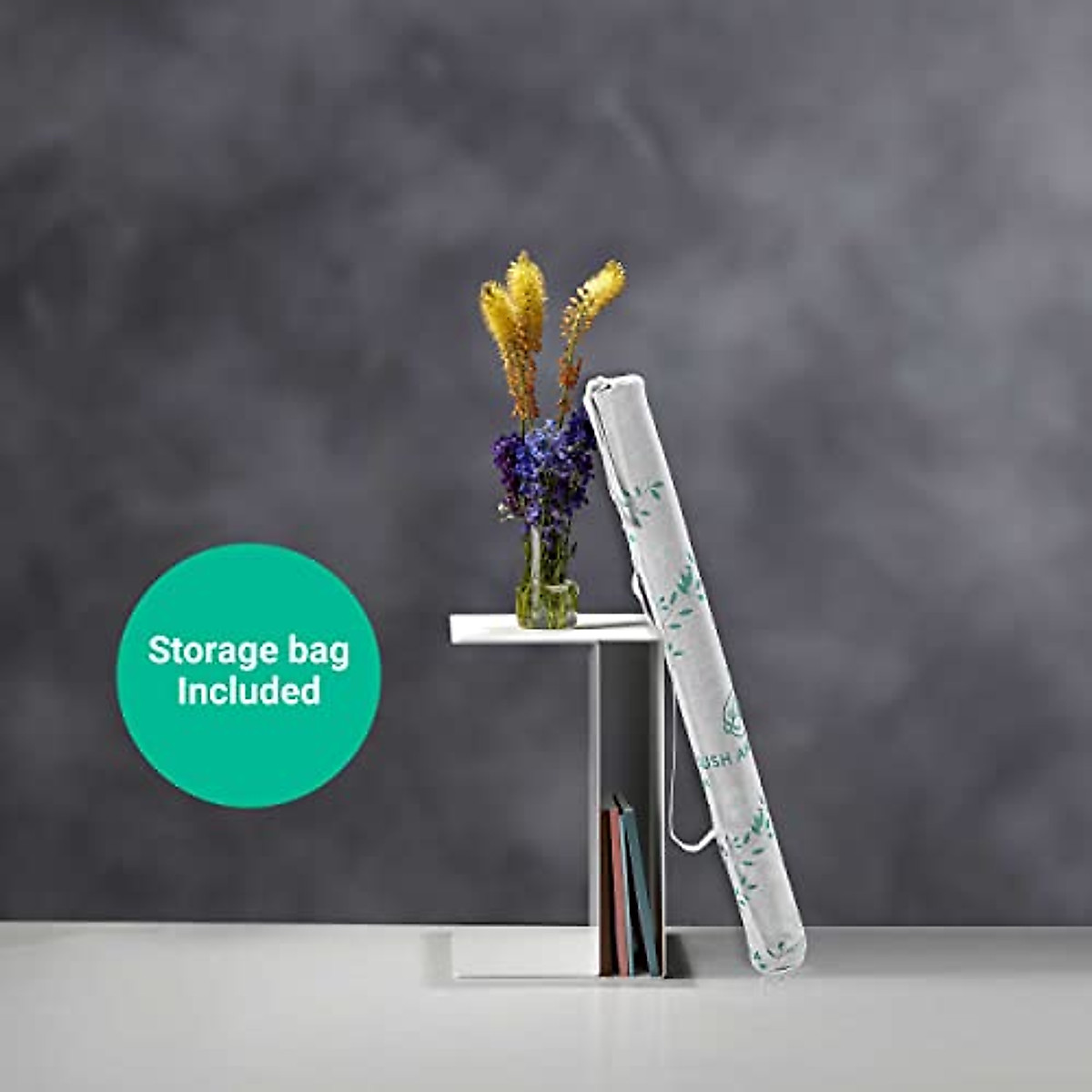 Lush Ambience Iris Outdoor Rug for Patios, Backyards, Decks, Porches, Picnic, Rv, Camping | Premium Plastic Straw Rug - Waterproof, Reversible, Fade Resistant (4'X6'-Red) Roll