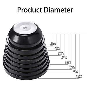 HUIQIAODS Universal Housing Dust Covers for LED Headlight Bulb Universal Adjustable Rubber Seal Cap Fit Head Light H1 H3 H4 H7 H11 H13 9005 Pack of 2