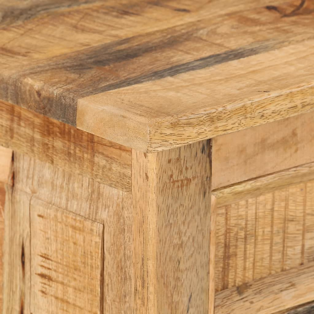 QJBSAVVA 4-Layer Shoe Cabinet with Drawer Solid Rough Mango Wood,Shoe Rack Organizer Closet Show Rack Shoe Bench Closet Shelf Suitable for doorways, Front Rooms, bedrooms