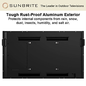 SunBrite 55-inch Outdoor Television 4K with HDR - Pro 2 Series - for Full Sun SB-P2-55-4K-BL