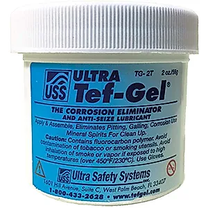 Original ULTRA Tef-Gel 2 OZ Tub - Stops Salt Water corrosion on all metals, works in fresh water too. Waterproof: Replaces petroleum greases that wash away. Replaces Silicone to lubricate