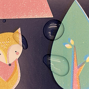 Yifely Fox Shelf Liner Peel & Stick Rabbit Shelving Paper Decor Kids Study Desk Game Table 17.8 Inch by 9.8 Feet