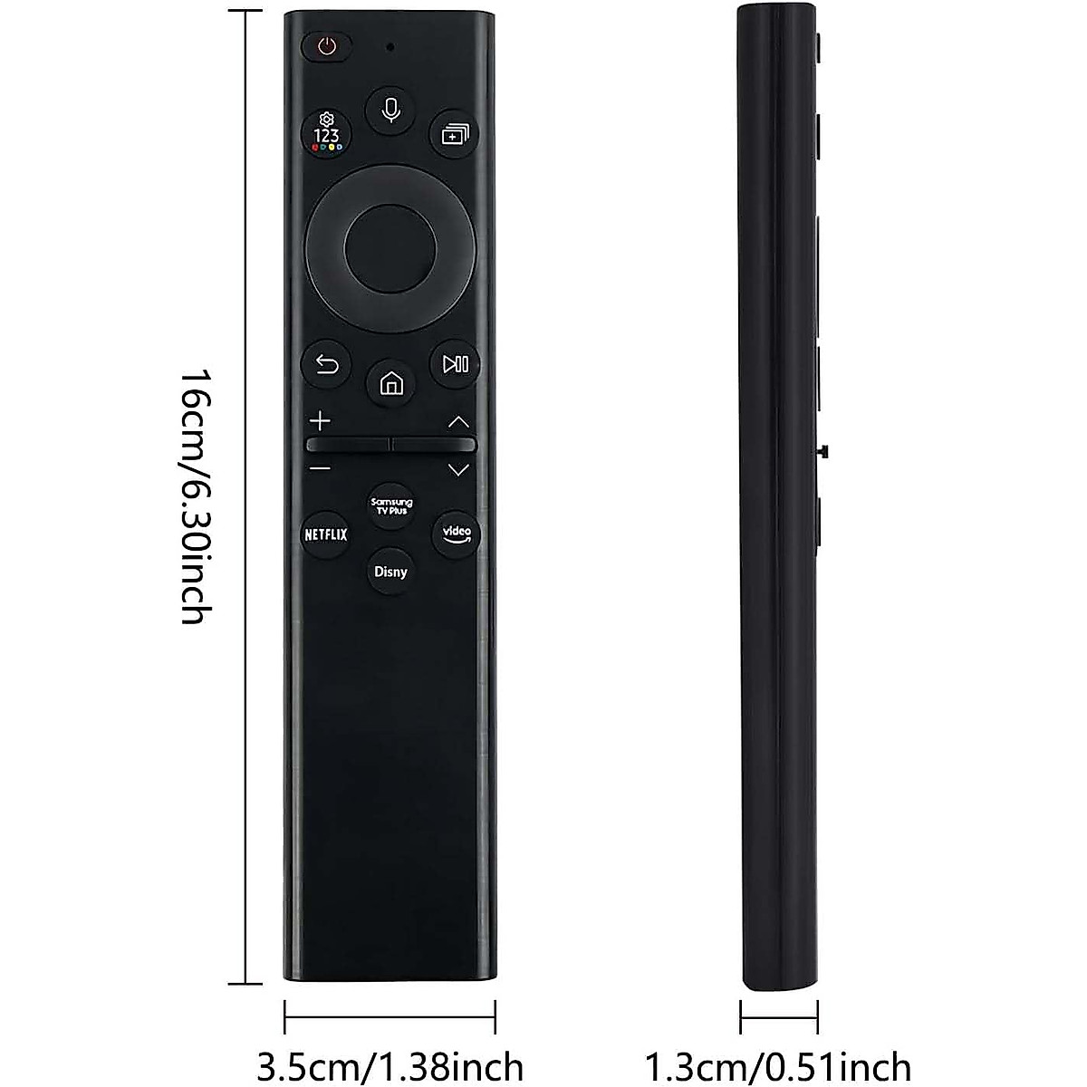 Fourmor Original Voice Remote Control - BN59-01385A Solar Charging for Samsung 2021 and 2022 and2023 Smart TVs. Also Bn59-01385B Full Function Replacement