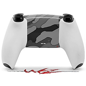 WraptorSkinz Skin Wrap compatible with Sony PS5 DualSense Controller Camouflage Gray (CONTROLLER NOT INCLUDED)