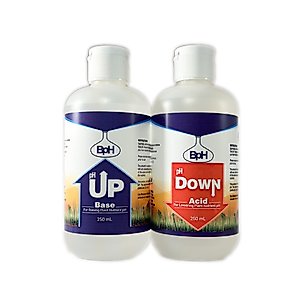 pH Up and pH Down Control Kit — 250 mL (8.4 fl oz) Each — Achieve The Perfect pH — Great for Hydroponics