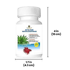 Sungrow Betta Water Starter with Aloe Vera Extract, For Aquarium & Pond, Develops Betta's Protective Slime Coat