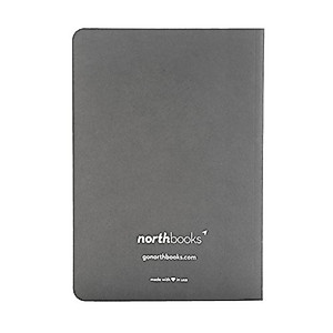 Northbooks A5 Dotted Bullet Notebook Journal | 5.8” x 8.2” Dot Grid Journals | Soft Cover Eco-Friendly Premium Recycled Cream Color Paper 144-Pages | Made in USA | 2-Pack