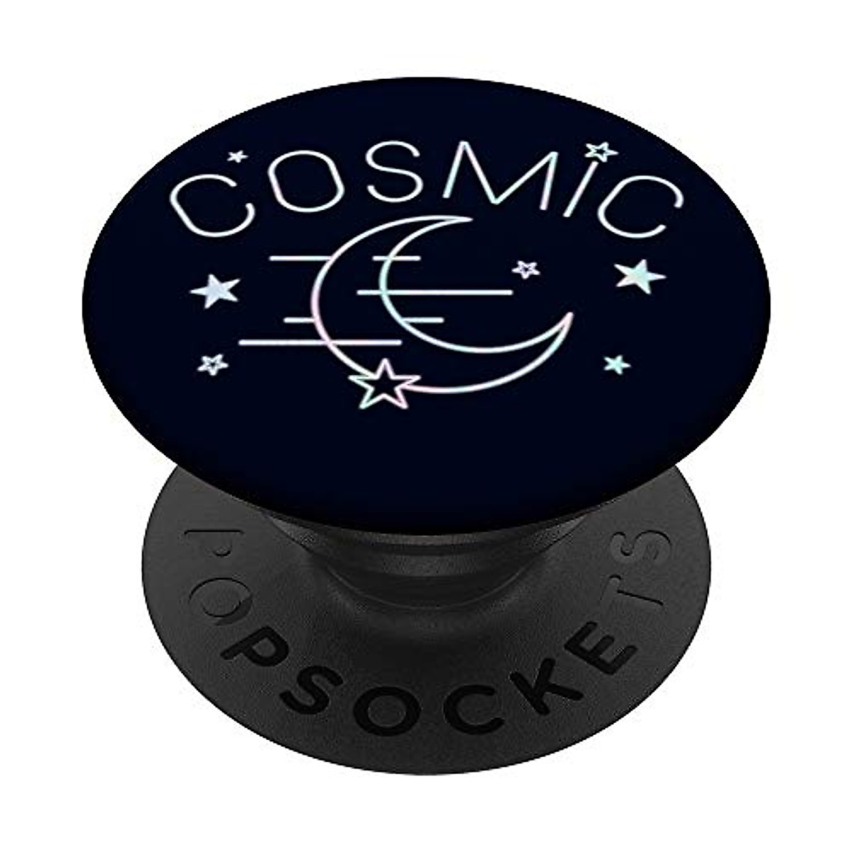 Chin Up Cosmic Neon PopSockets PopGrip: Swappable Grip for Phones & Tablets