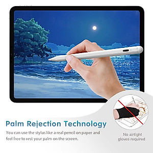 Stylus Pencil for iPad 10th Generation with Tilt Sensitive Magnetic Design Compatible with 2018 and Later Model Apple iPad 9th/8th Gen,iPad Pro 11/12.9 Inch,iPad Mini 5th/6th,iPad Air 5th/4th/3rd Gen