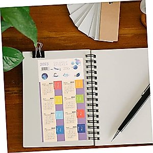 MAGICLULU 27 Packs Calendar Index Stickers Book tabs 2023 Binder Office Planner tabs Numbers Stickers Colored Labels Digital Notepad Month Index Stickers DIY Calendar Sticker tabs
