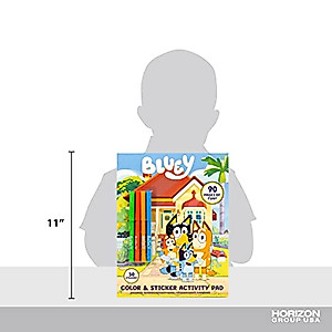Bluey Coloring & Activity & Sticker Book, Great for at-Home Kids Activities, Perfect Road Trip & Travel Activity Kit, Screen-Free Fun Coloring Book for Ages 3, 4, 5, 6