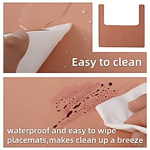 LuQiBabe (2-Pack, Red & Green) High Chair Placemat Compatible with IKEA Antilop Baby High Chair Food-Grade Silicone Placemat for IKEA Antilop Accessories High Chair Placemat for Babies, Toddlers