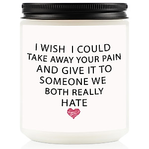 BeauGift Get Well Gifts for Women, Get Well Soon Gifts for Women After Surgery, Feel Better Gifts for Women, Inspirational Candles for Condolence, Miscarriage, Cancer, 7oz Soy Wax Lavender Scented
