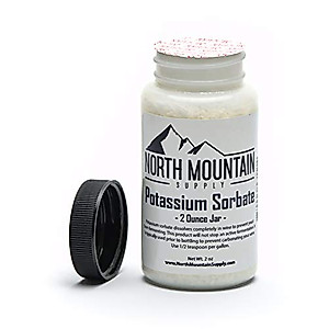 North Mountain Supply Food Grade Potassium Sorbate Stabilizer - 2 Ounce Jar