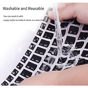 Keyboard Cover for Lenovo Legion Pro 7 7i 16" / Legion 5 5i Pro/Legion 5 5i 5p 5pi 7i 15.6" 17.3" Gaming Laptop/Legion Slim 7 7i 15.6 / IdeaPad 3 3i 15.6 Gaming, LOQ 15.6" 16" Protector -Black