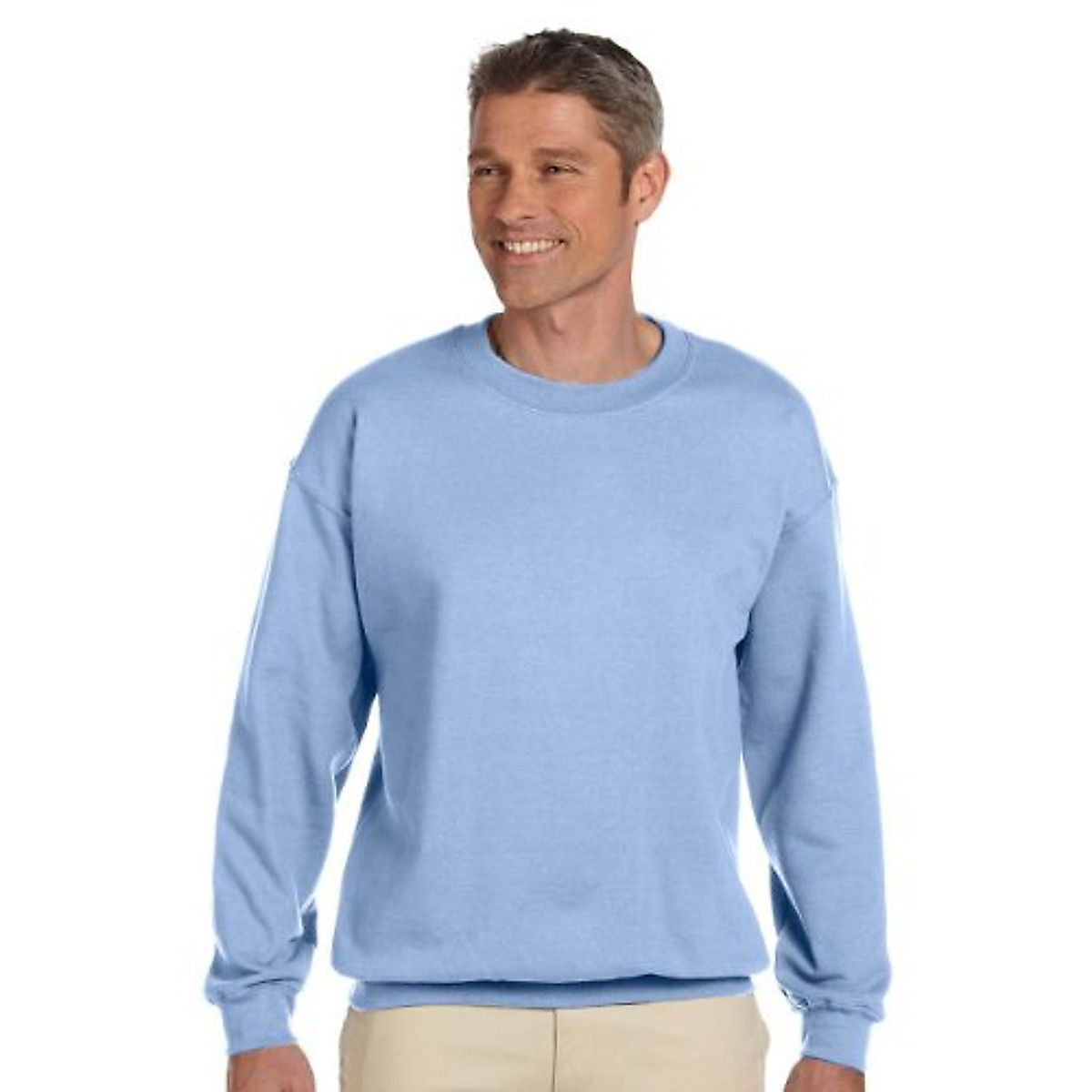 Hanes Men's Ultimate Cotton Heavyweight, Light Blue, X-Large