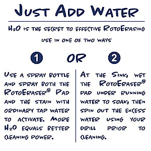 RotoEraser | Drill Powered Magic Cleaning Eraser Sponges | High Density Melamine Scrubber Pads with Drill Attachment for The Bathroom, Kitchen, Floors, Baseboards, Grout, Magic Marker, Walls & More
