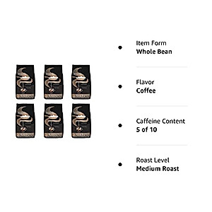 Lavazza Espresso Whole Bean Coffee Blend, Medium Roast, 2.2 Pound Bag (Case of 6 Bags) – Packaging May Vary