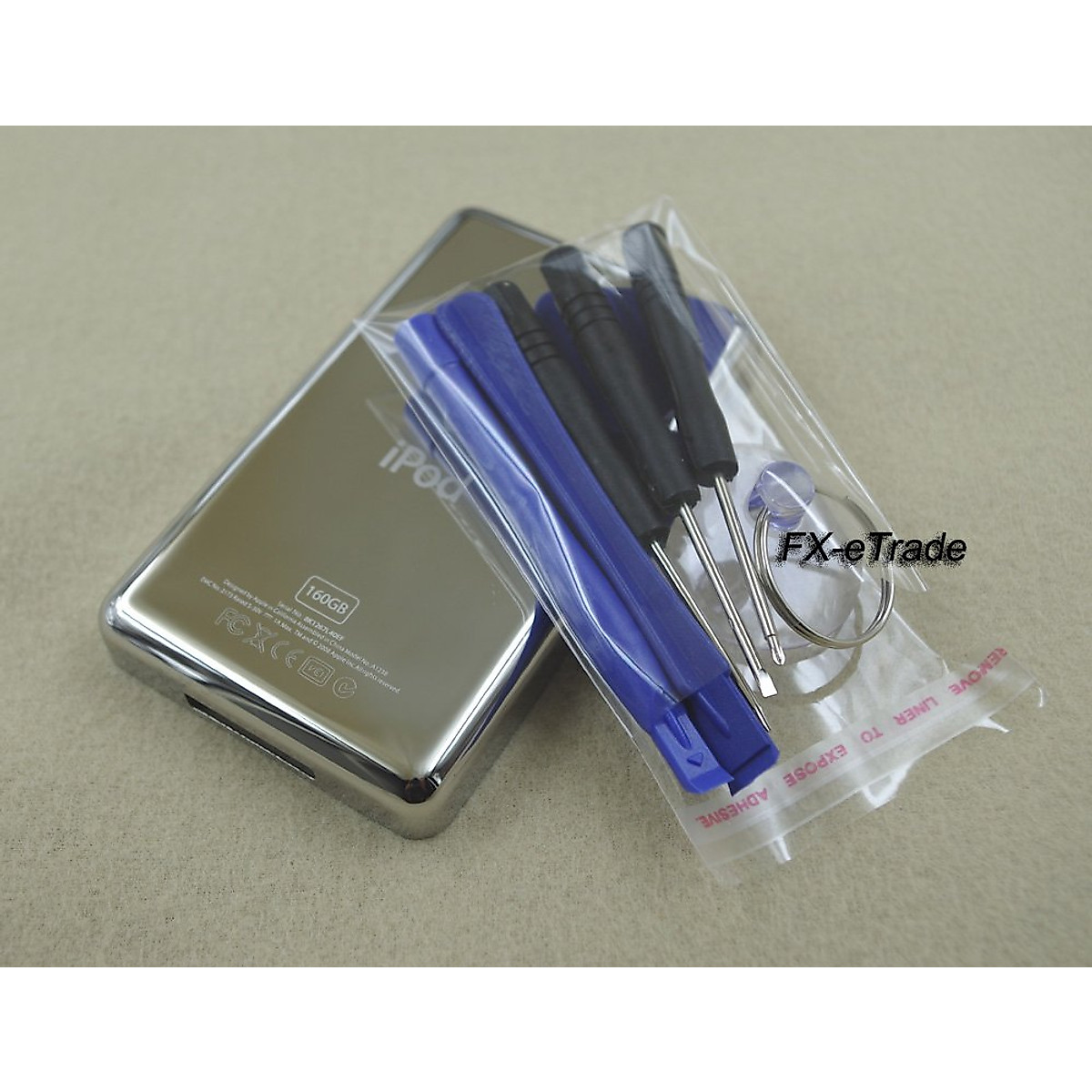 Metal Back Rear Housing Case Cover Shell Backplate for iPod 6th Gen Classic Thick Version 160gb