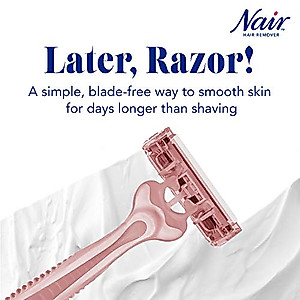 Nair Hair Remover Bladeless Shave Whipped Crème Infused with Rosewater, 5oz