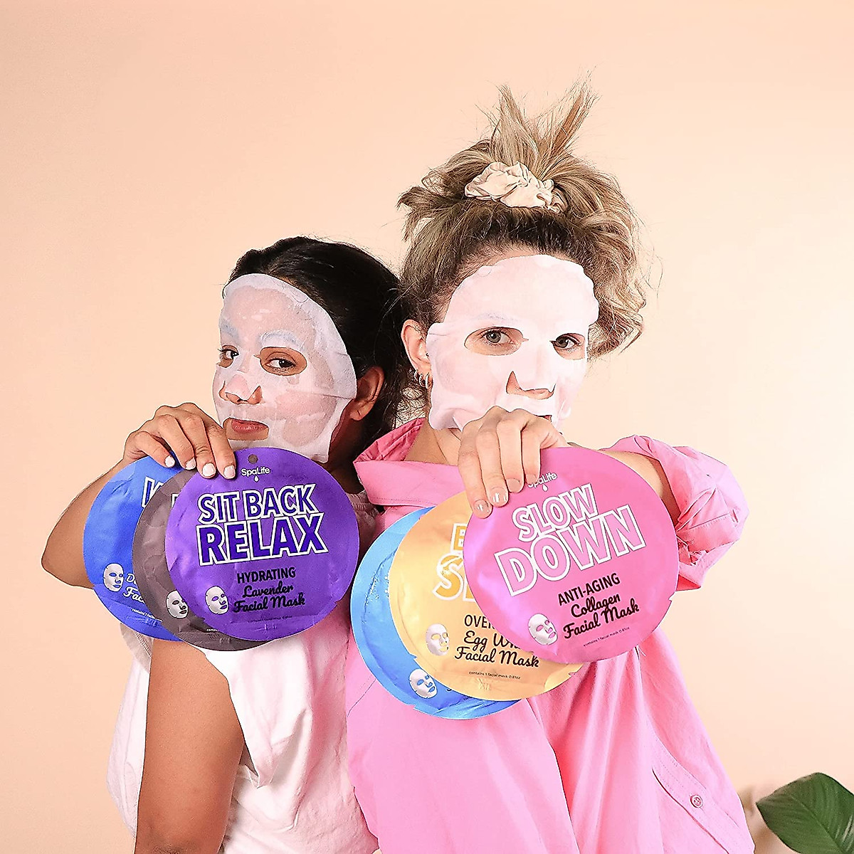 SpaLife Deluxe Infused 12 pack Facial Masks 2 per pack