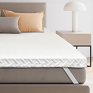 Colvay 3 Inch Gel Memory Foam Mattress Topper King Size for Back Pain, Cooling Mattress Pad Bed Topper with Removable and Washable Bamboo Cover, CertiPUR-US & Oeko-Tex Certified – White