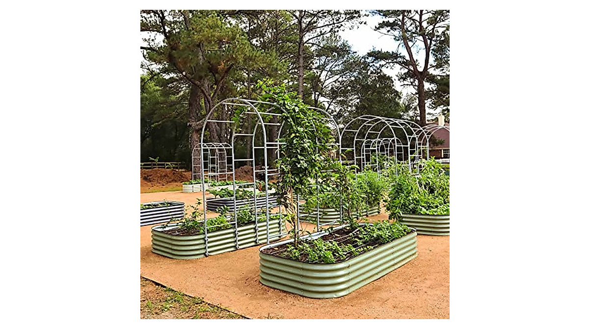 Vego Garden Modular Arched Trellis System | Durable Vertical Support