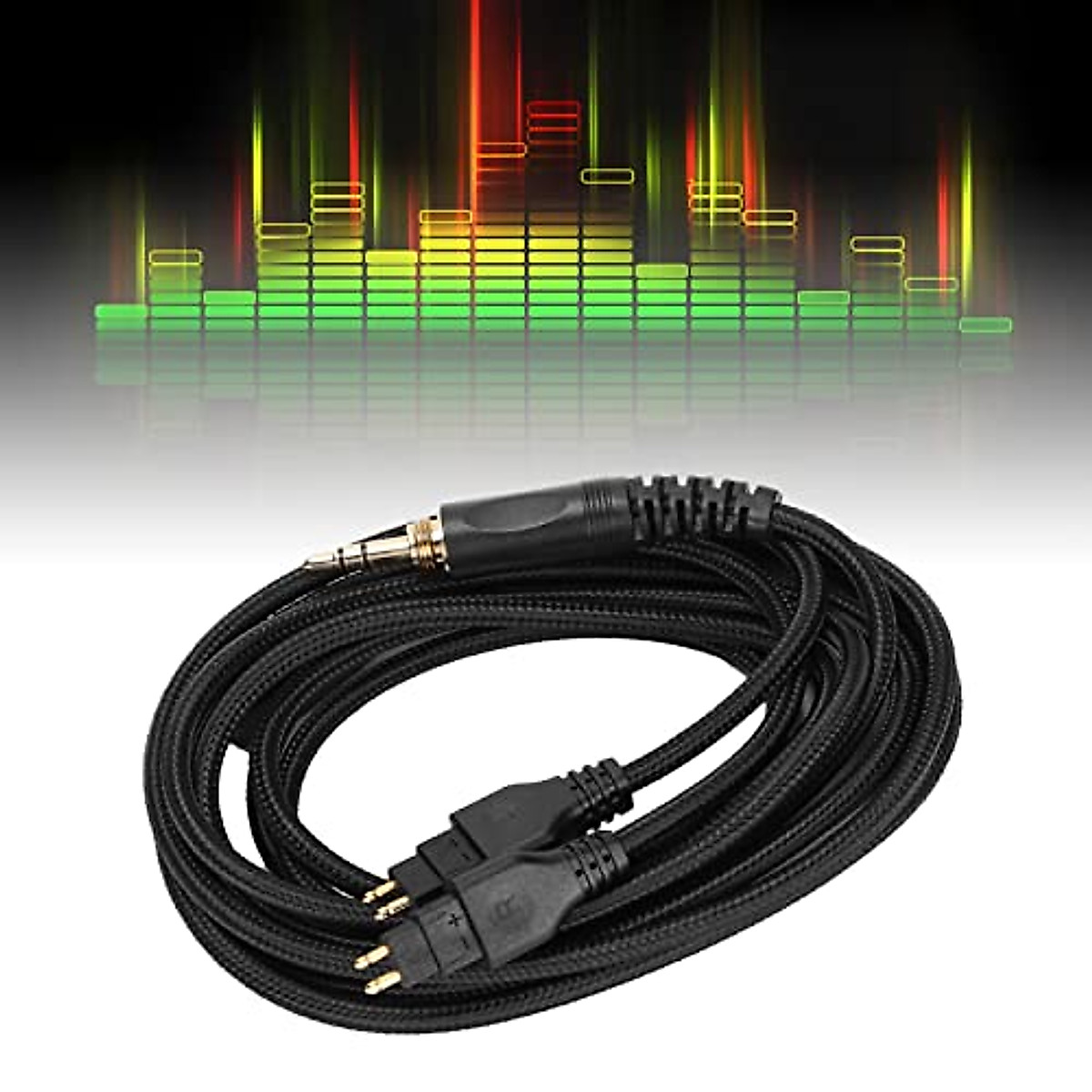 Headphone Audio Cable, Oxygen Free Copper Upgrade Stereo Audio Cable Replacement for Sennheiser HD650 HD600 HD660s HD580