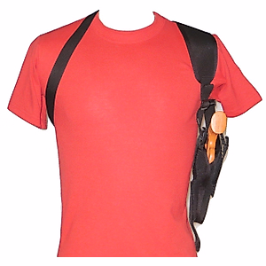 Vertical Shoulder Holster for 4" Barrel Revolver in 38 & 357 fits S&W, Ruger,Taurus Most Others