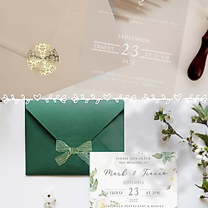 Pobees 30 Sheets 1.5"-1.8" Large Gold Foil Envelope Seal Stickers for Wedding Invitations,Greeting Cards,Party,Graduation,Gift Packaging,Self-Adhesive