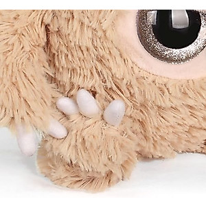 Grumpy Baby Sloth - Adorable Super Soft Plush Stuffed Animal Toy Doll (Glitter Eyes) - Large 8 Inch - Unique Gift for Kids and Adults