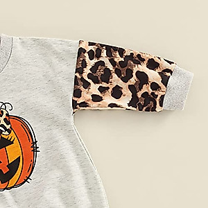 Ayalinggo Newborn Halloween Baby Girl Boy Pumpkin Patch Outfit Sweatshirt Romper Onesie Cute Fall Winter Clothes Romper Pie Kinda Guy 3-6 Months