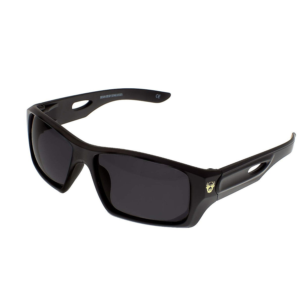 Bison Head High Plains Series XXL Shades - Black Frame/Smoke Lens