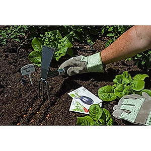 Yard Butler Terra Tiller All Steel 15” Tilling Weeding Loosening Cultivating Digging and Chopping Garden Hand Tool Three Thick Prongs And Heavy Duty Chopping Blade With Welded Handle – TT-4T