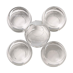 Child Proof Clear View Stove Knob Covers (Set of 5) - 2 Pack