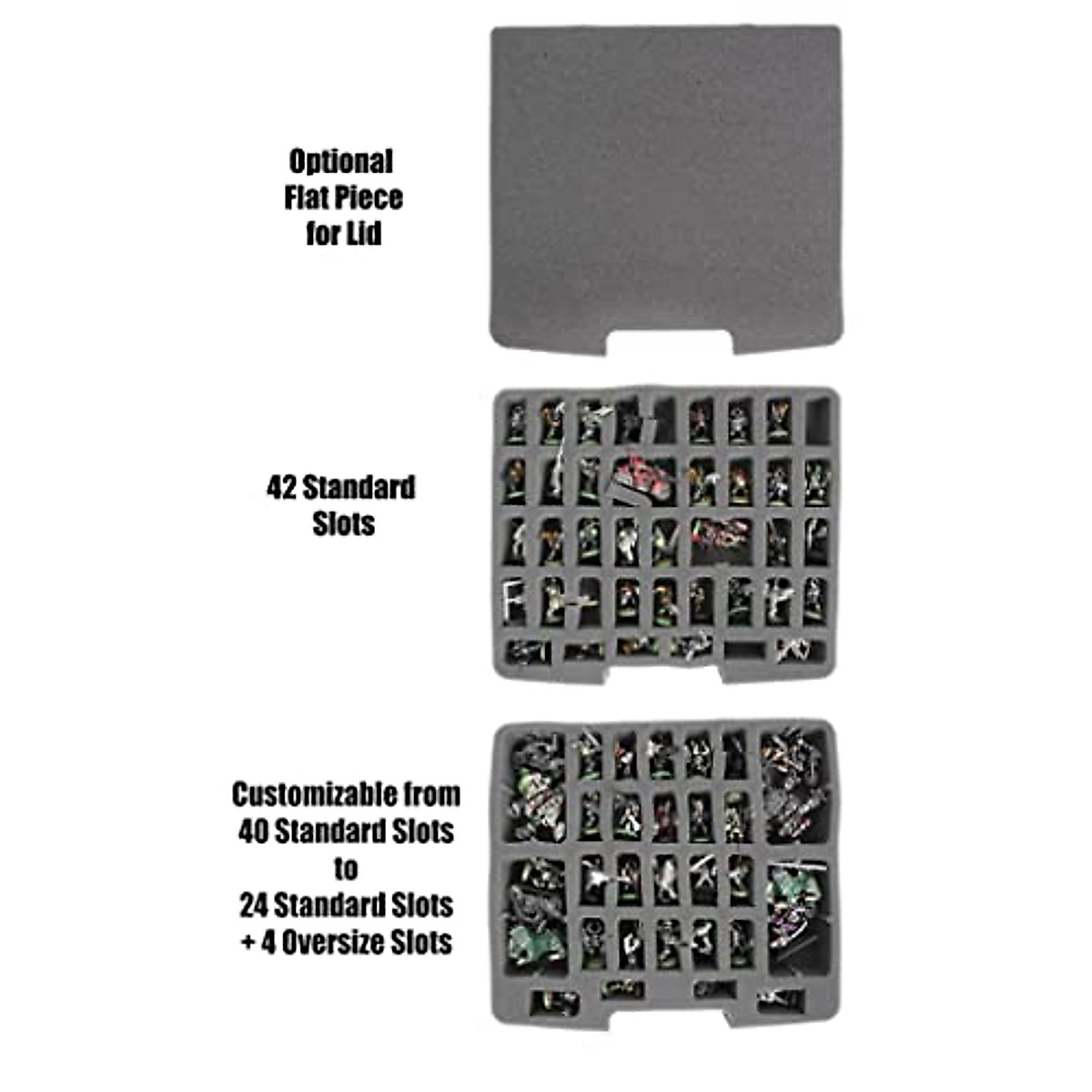 Case Club 82+ Miniature Figurine Hard Shell Carrying Case - Fits Warhammer 40k, DND, Battletech, Citadel & More! This Tabletop Army Travel & Storage Case Will Organize Your D&D and Warhammer 40k Set