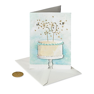 Papyrus 50th Birthday Card (You Shine Brighter Than Ever)