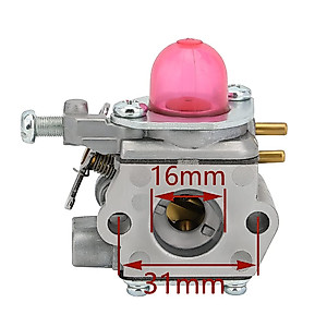 ATVATP 753-06190 BL110 WT-973 Carburetor for Troy Bilt TB22 TB22EC TB32EC Carburetor TB80EC YM21CS TB21EC TB2040XP String Trimmer Bolens BL160 BC210 BC280 CC212 Tiller Murray M2500