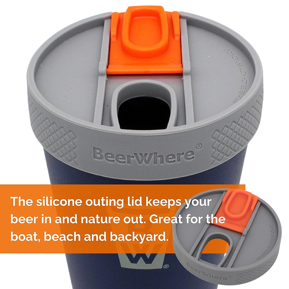 6PINT 6-in-1 Beverage Cooler | 20 oz. Imperial Pint Tumbler | Cooler for 12 to 24 oz. Plastic Cups | Cooler for 12 oz. Cans, Slim Cans, Bottles | Vacuum Insulated Stainless Steel (Navy Blue)