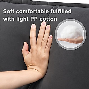 YUNLife&Home U-Shaped Modular Sectional Sofa with Double Chaise Lounge and Waist Pillows,6-Seat Oversized Symmetrical Couch,Comfy Chenille Upholstery Deap Seat Corner Sofá Convertible Sleeper Couches