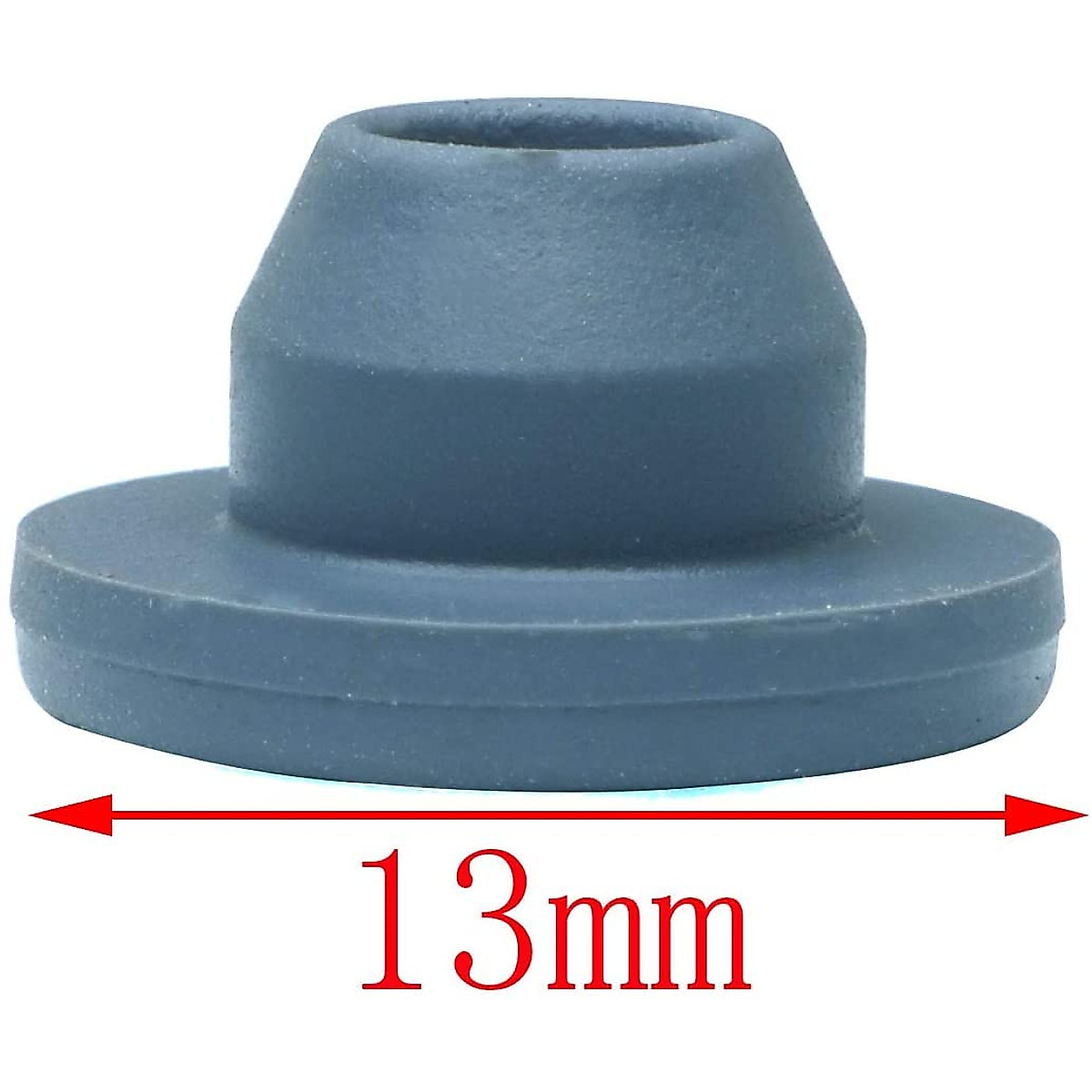 SQXBK Vial Rubber Stopper 100PCS 13mm Butyl Rubber Self Healing Injection Ports Solid Seal for Glass Vial, Liquid Culture Jar
